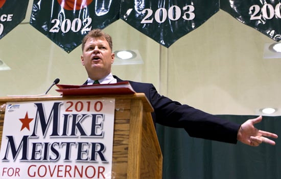 Mike Meister attacks Dave Heineman on leadership, economy