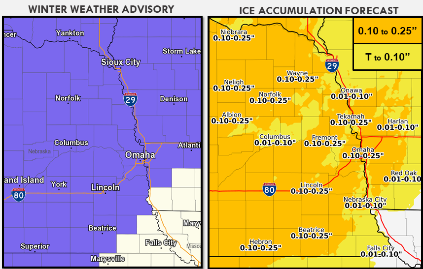 Wintry mix overnight could lead to some slick spots in Lincoln area