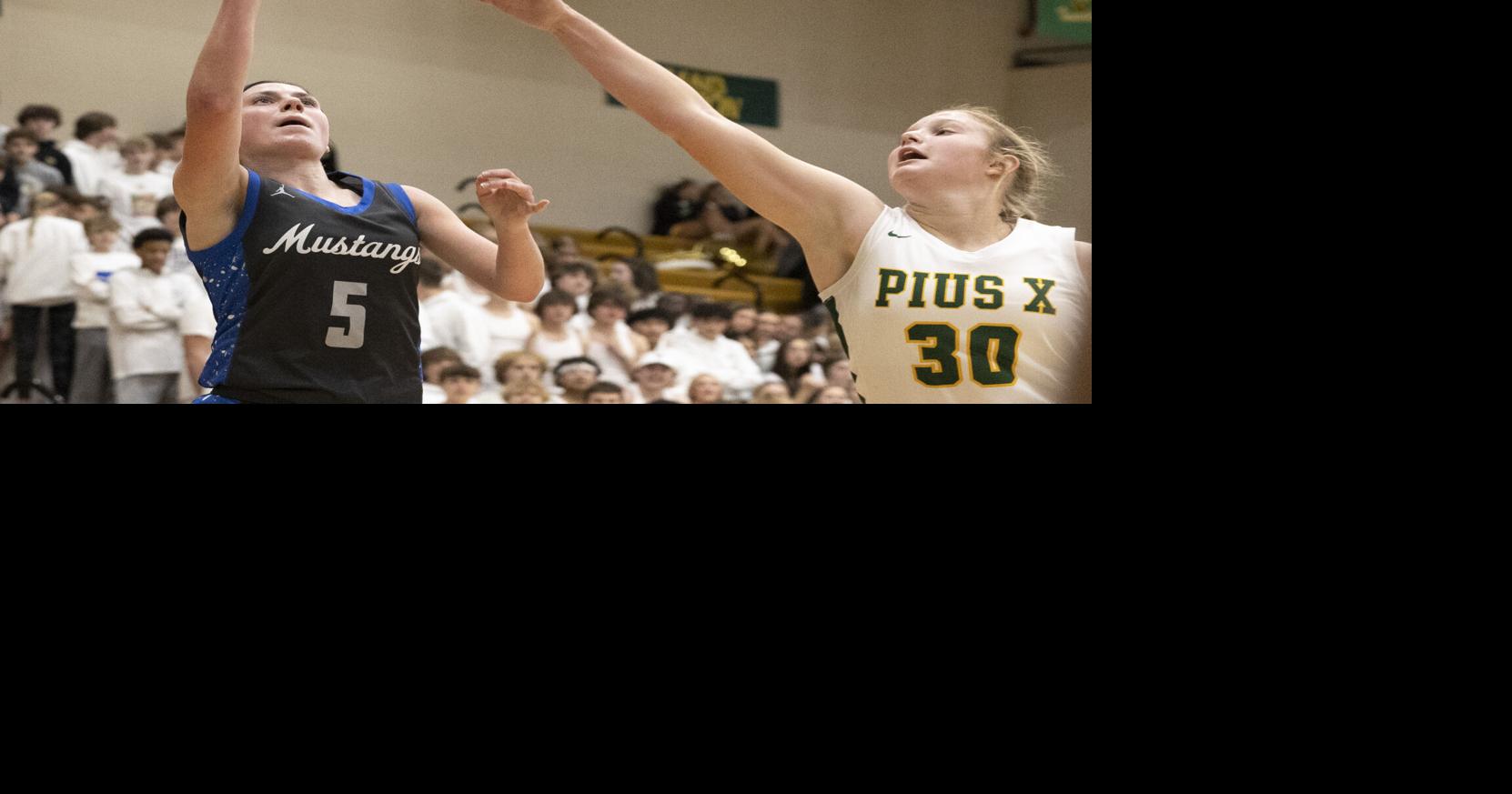 Pius X girls hoops fall just short in loss to Millard North