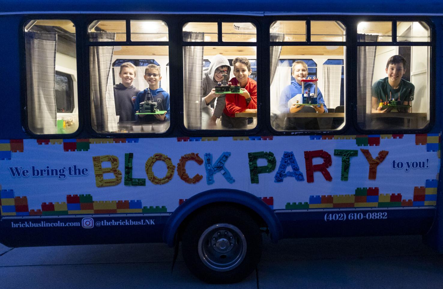 Photos: Take a look inside a Lincoln couple's Lego party bus