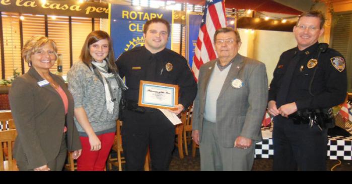 LPD Officer Anthony Gratz recognized by East Rotary, Great Western Bank