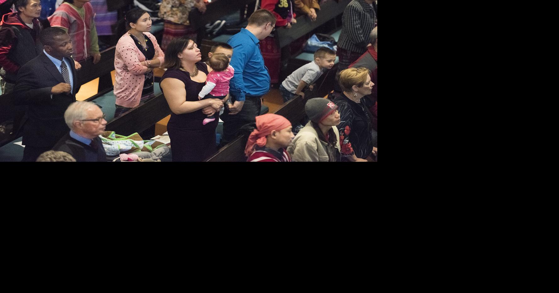 Diverse congregations celebrate unity in trilingual service