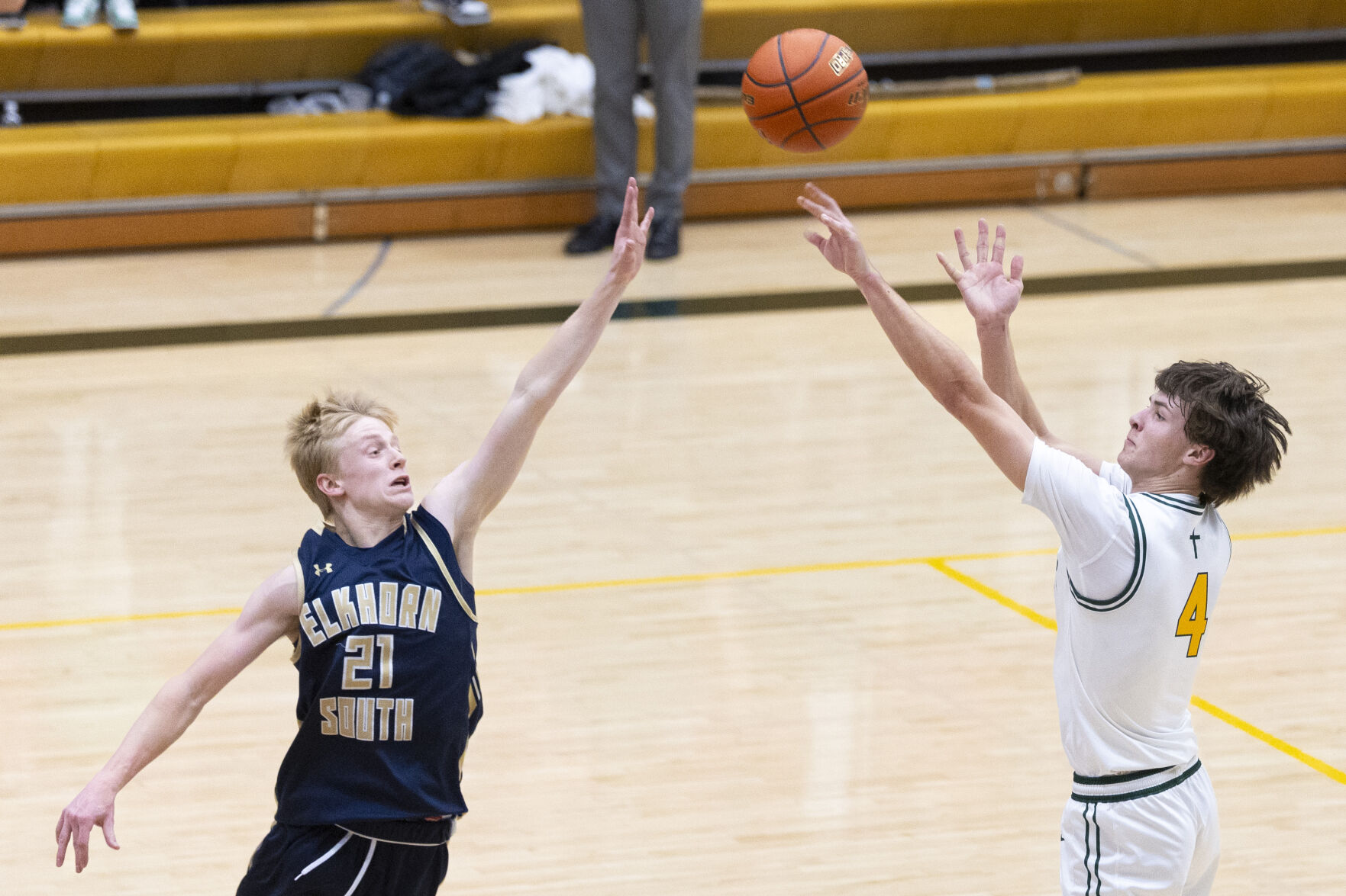Photos: Lincoln Pius X boys basketball hosts Elkhorn South — Jan. 23