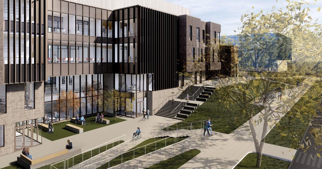 Glass features becoming a focal point of many new UNL buildings