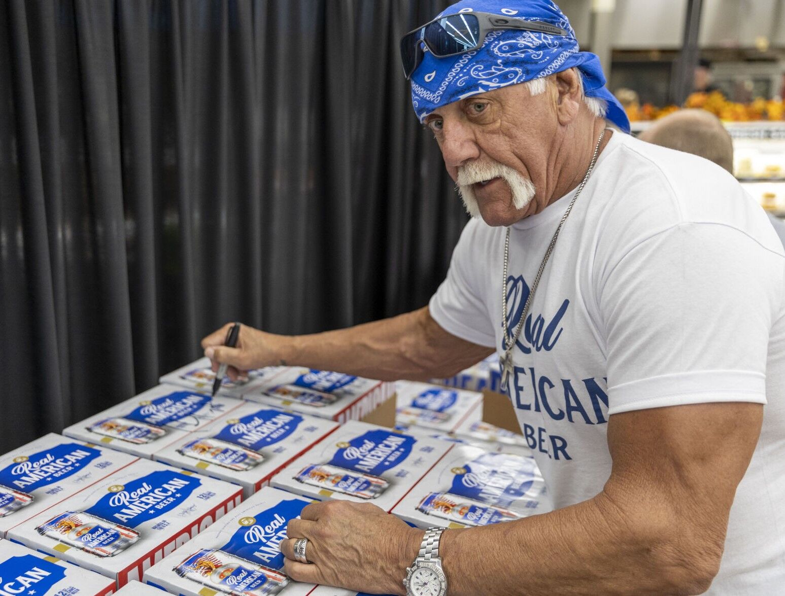 Hulk Hogan made recent appearance hawking beer in Lincoln