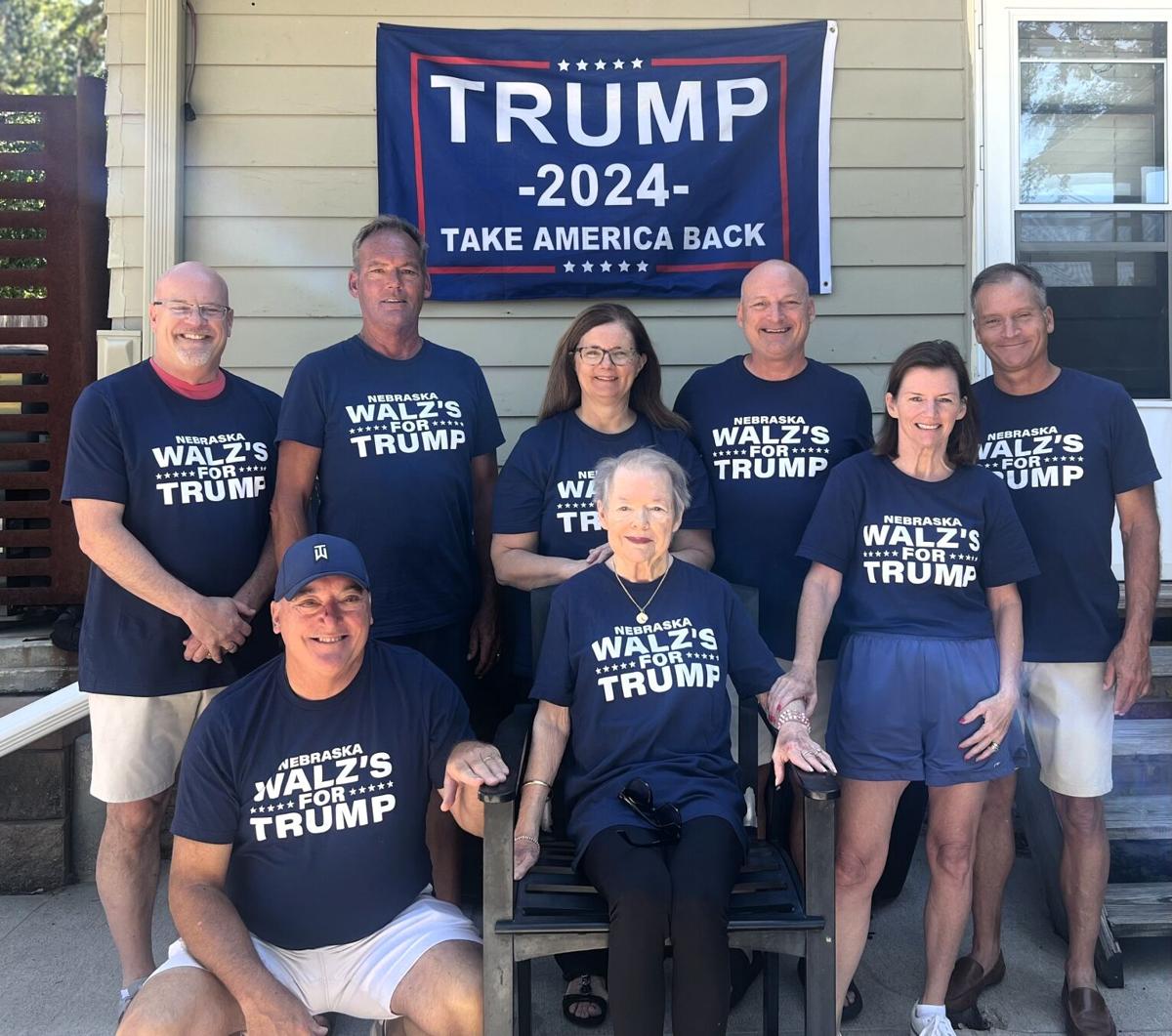 That photo of people wearing 'Nebraska Walz's for Trump' shirts? They ...