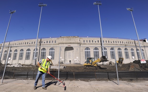 Construction picks up on Memorial Stadium expansion