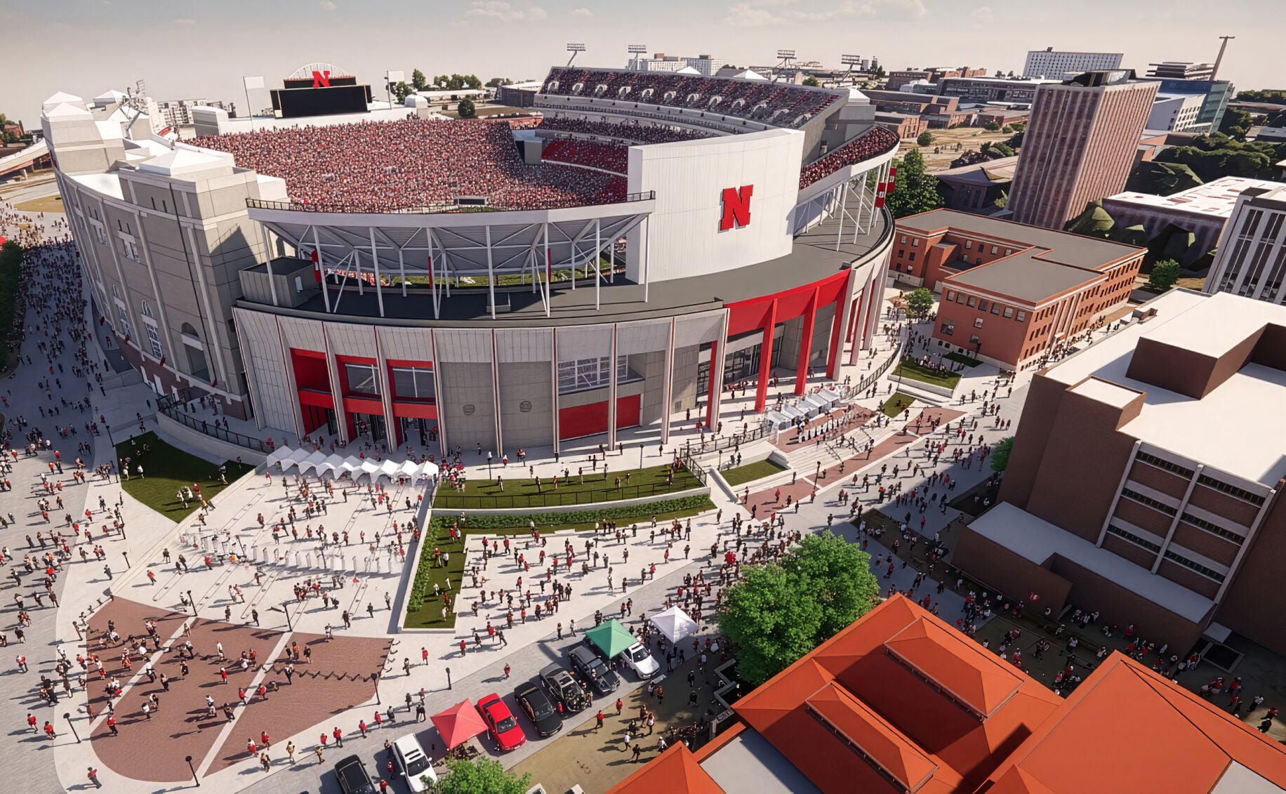 Nebraska football's Memorial Stadium to see massive overhaul