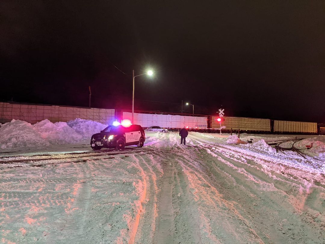 No one hurt in car-train crash in Crete, police say