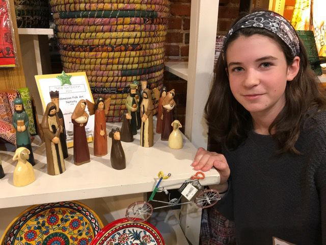 Kids present nativities at Ten Thousand Villages