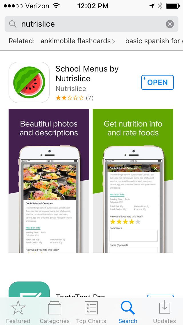 New app offers wealth of nutrition information on school lunches ...