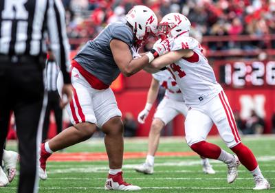 Husker veteran offensive line settling into place