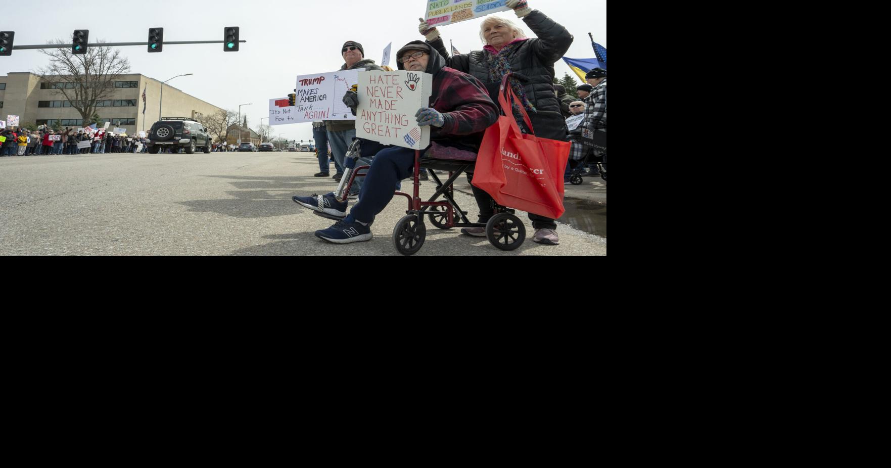 Hands Off anti-Trump protest held at Nebraska State Capitol