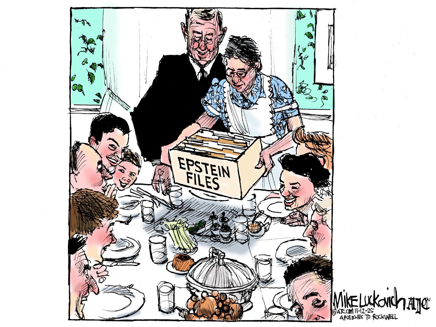 16 political cartoons dig into the Epstein files