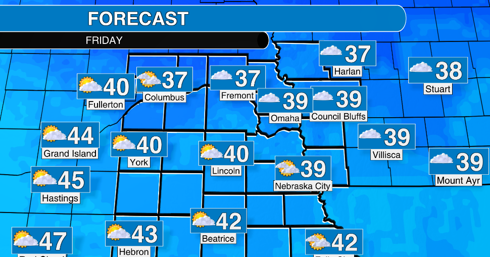 Back to dry weather Friday in southeast Nebraska. Will it last through ...