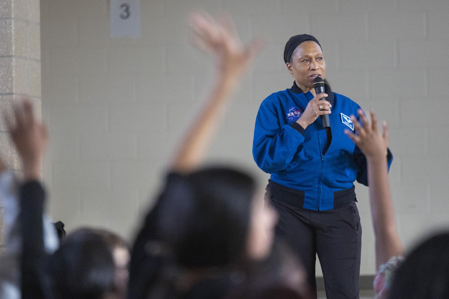 NASA astronaut visits Lincoln's Goodrich Middle School
