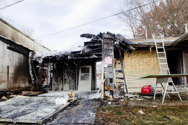 Father returns home to find duplex on fire