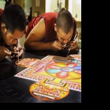 After days of work, monks to destroy mandala Saturday