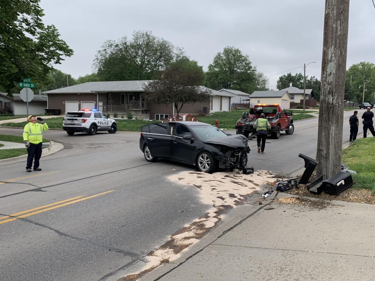 Man hospitalized after northeast Lincoln crash