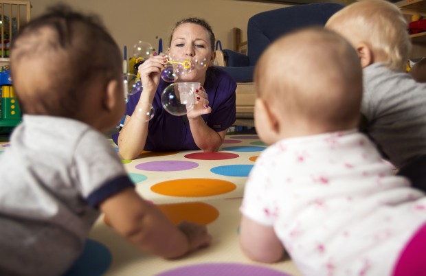 Encourage use of five senses to help baby learn