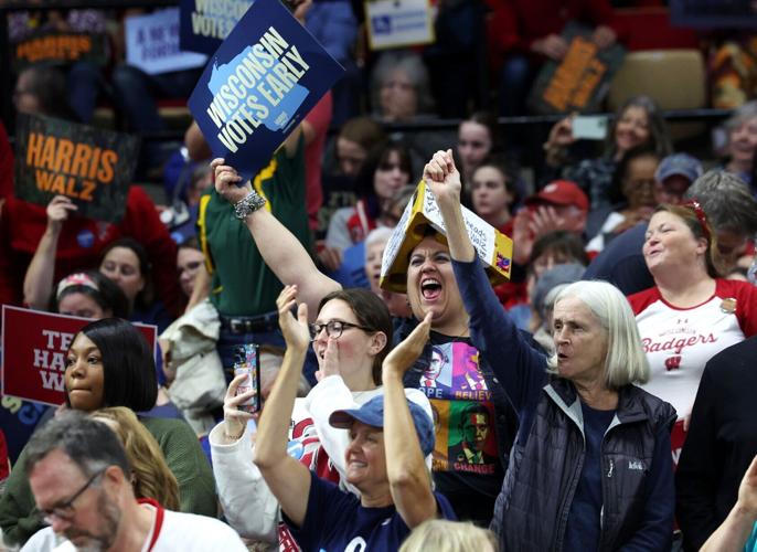 Driver passed within feet of Harris' Wisconsin motorcade