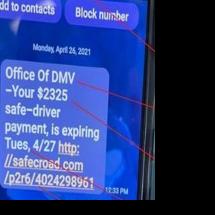 DMV warns of texting scam