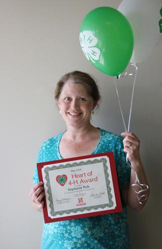 Stephanie Polk gets 'Heart of 4-H Award'