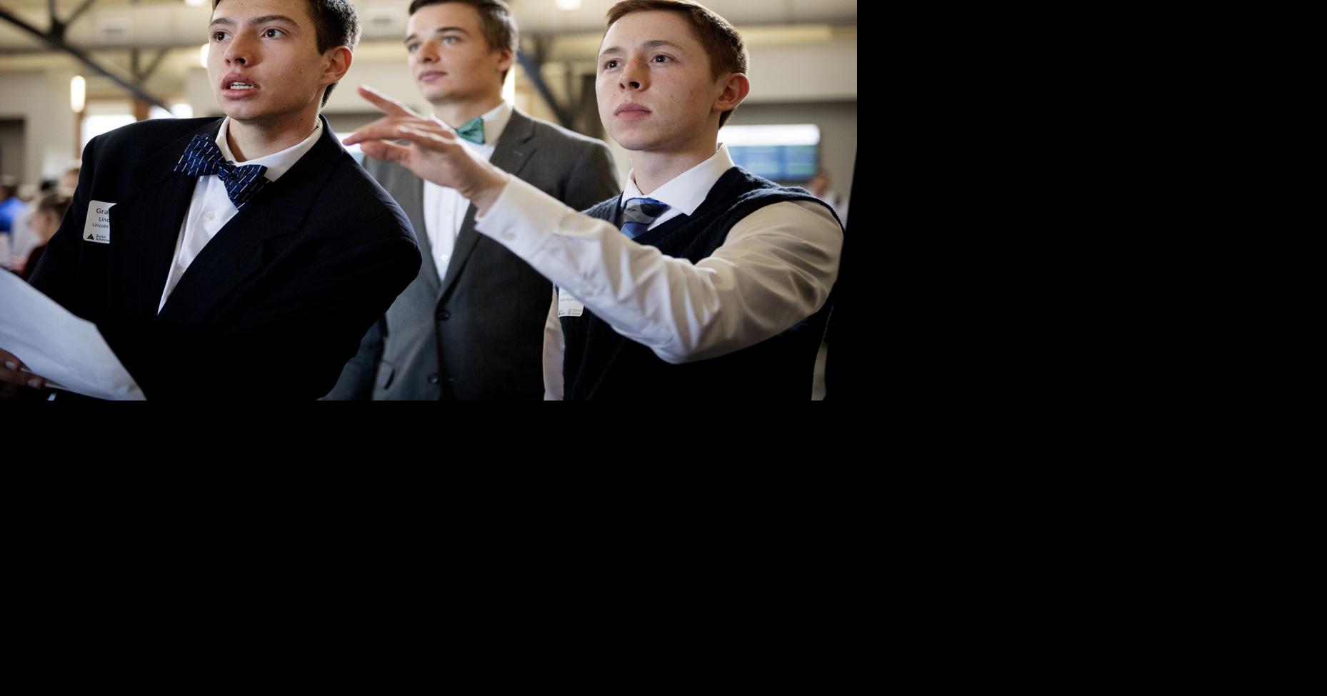 Photos: Students buy and sell in Junior Achievement Stock Market Challenge