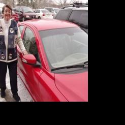 Volunteer Lily Hans is on the road