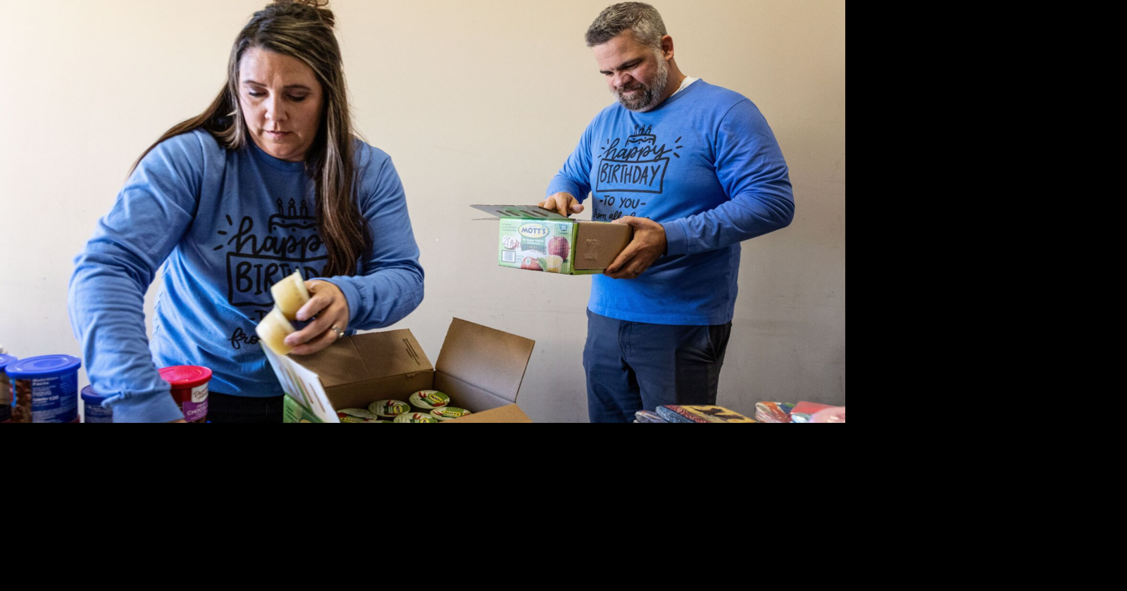 Couple honors their twins by donating more than 1,000 birthday cake kits