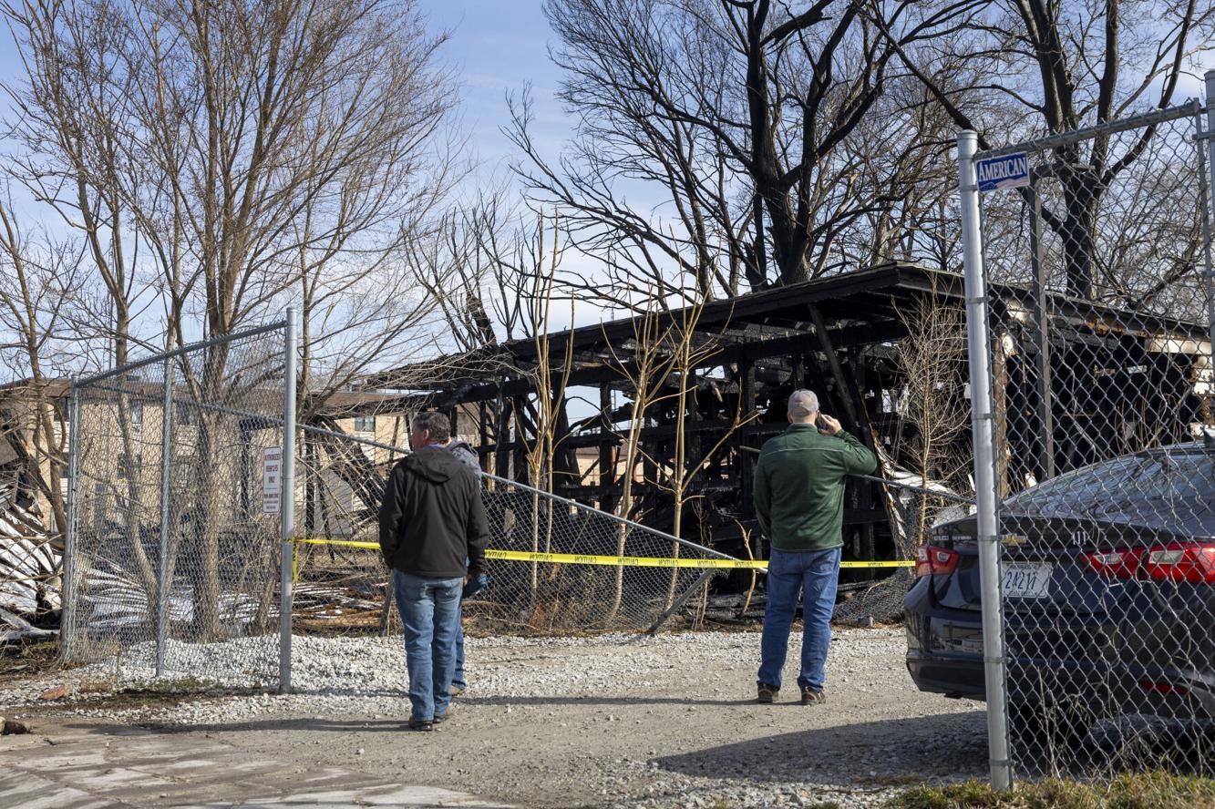 Late night fire burns in north Lincoln lumberyard