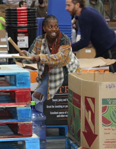 STOMP cast gives extra performance at Food Bank