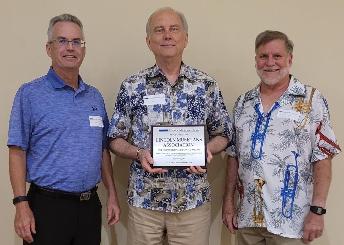 Lincoln Musicians Association receives Shildneck Service Award