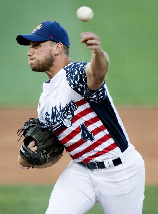 Versatile Kinman hits stride for Saltdogs following Tommy John surgery