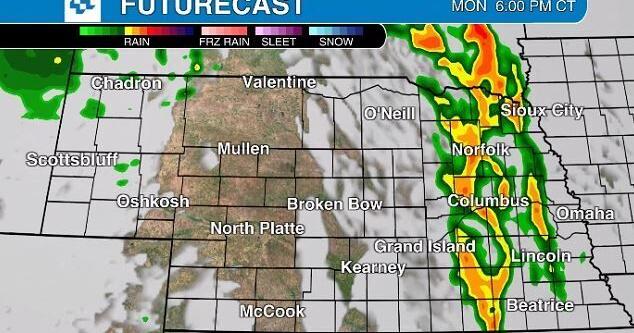severe storms and tornadoes possible for Nebraska