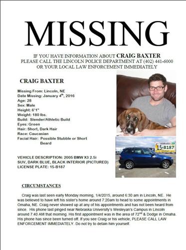 Optometry student Craig Baxter still missing