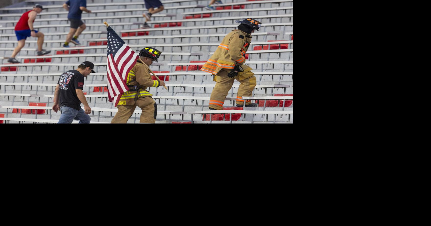 Nebraska's Memorial Stadium hosts 9/11 memorial climb