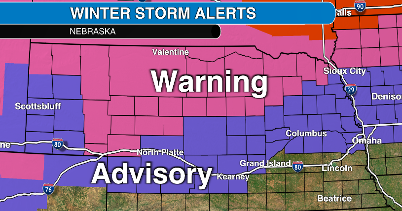 Freezing rain, sleet, and snow in Nebraska Wednesday, bone-chilling ...