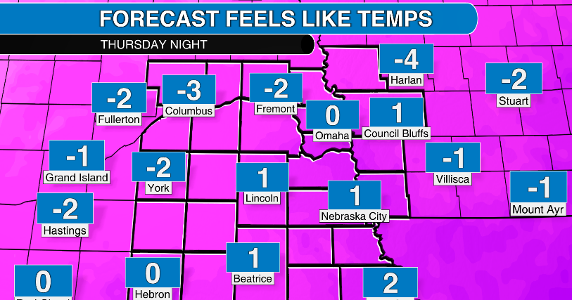 Cold front in southeast Nebraska this morning; brutally cold Thursday ...