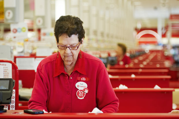 Cindy Lange-Kubick: Ruthie in checkstand five, signing out