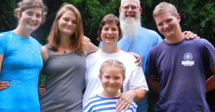 Contra dance caller enjoys seeing people have fun