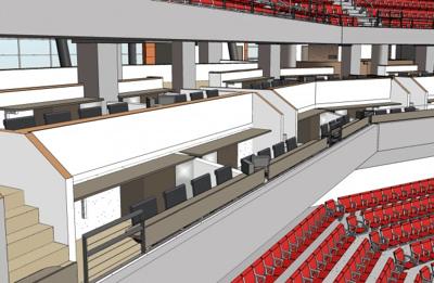 Arena's loge boxes a hit at $20,000 a year