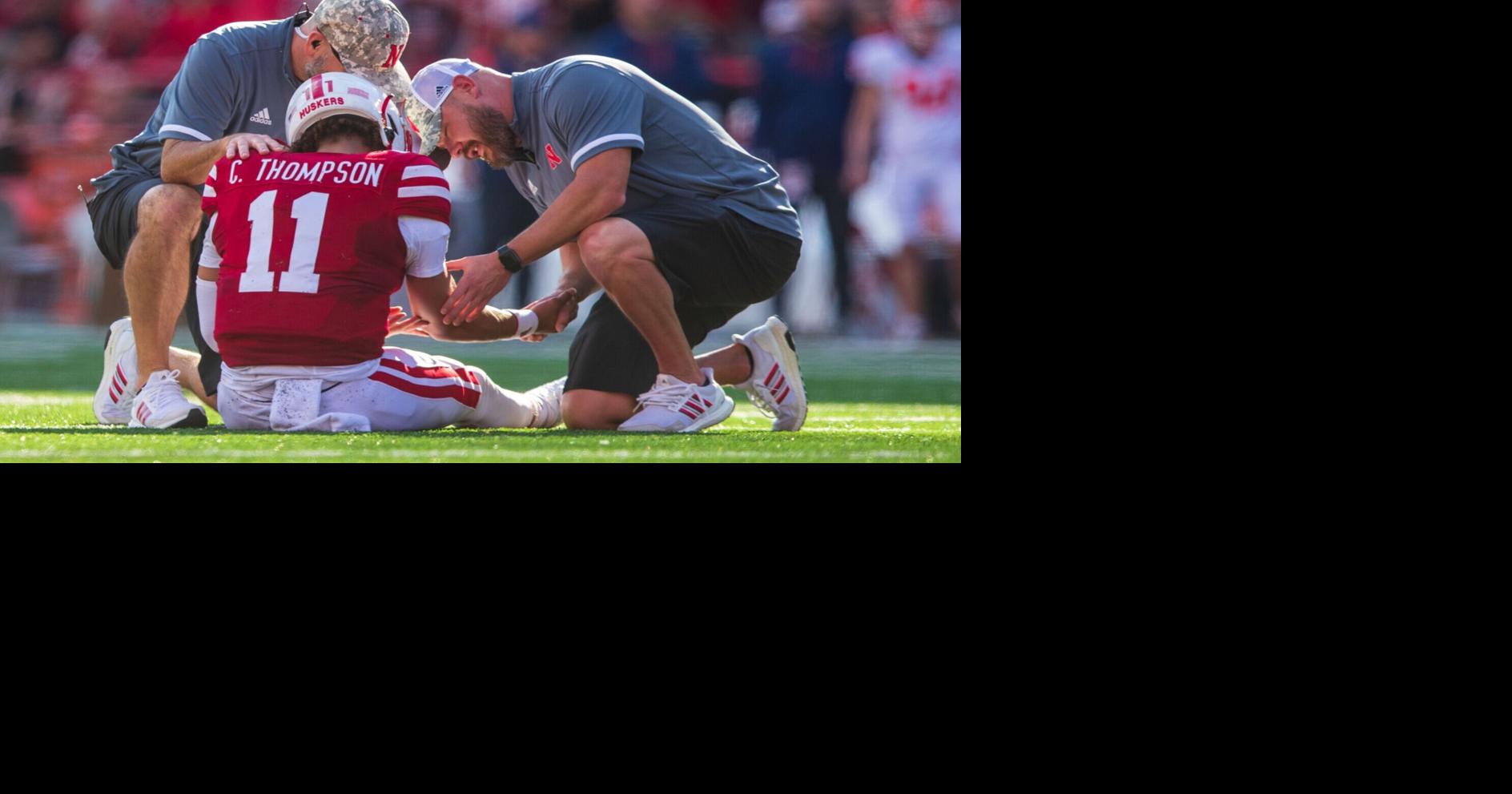 Nebraska QB Thompson 'couldn't feel his fingers' after hit vs. Illinois