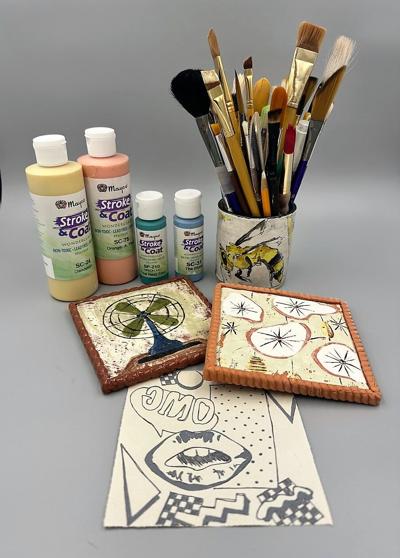 Noyes Art Gallery ceramic tile workshop Sept. 16