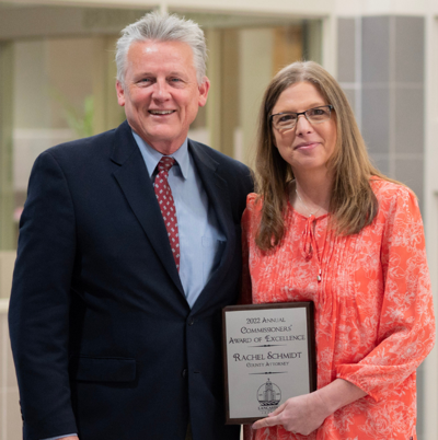 Schmidt receives annual Commissioners' Award of Excellence