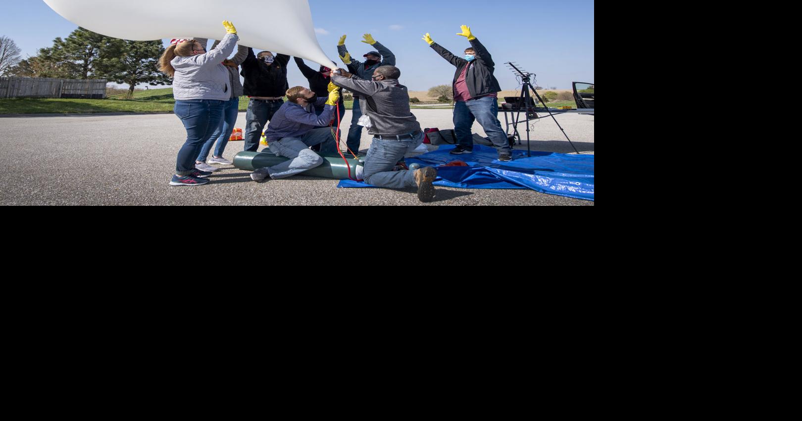 Student-led team preps for NASA satellite program with balloon launch