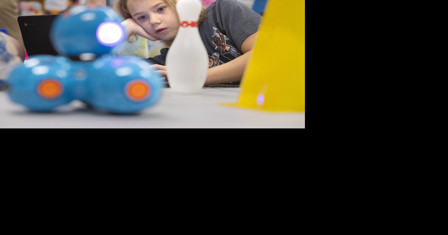 Photos: Robot bowling at Meadow Lane Elementary School