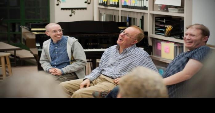 Tom Trenney, Jack Levick and Jeremy Bankson lead a Q&A