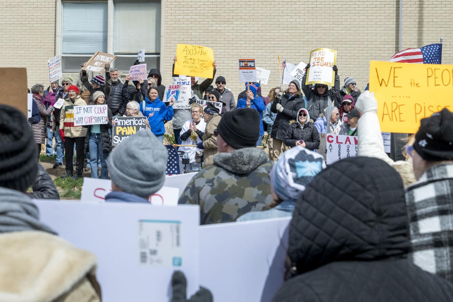 Photos: Anti-Trump demonstration at Nebraska State Capitol