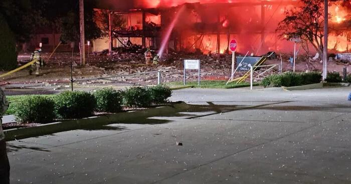 Explosion levels church building in O'Neill in northeast Nebraska